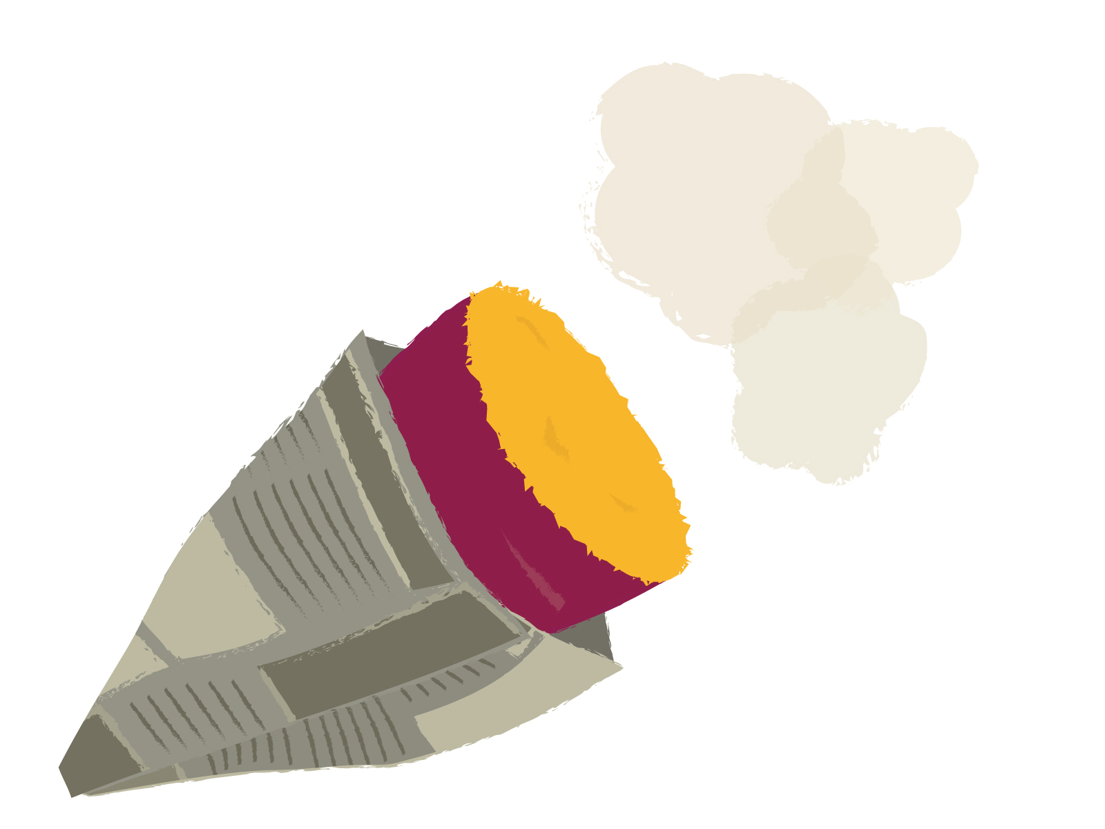 "Yaki-Imo", roasted sweet potato, one of the winter attractions in Japan!